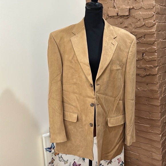 Chaps | Suits & Blazers | Chaps Tan Suit Blazer Elegant And Timeless ...